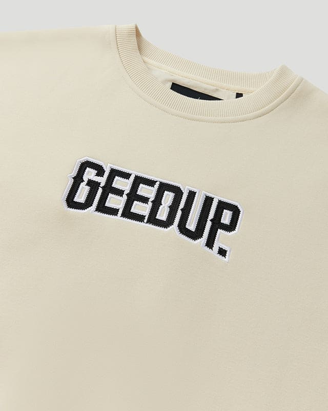 Core Logo Crewneck Cream/Navy – Geedup Co.
