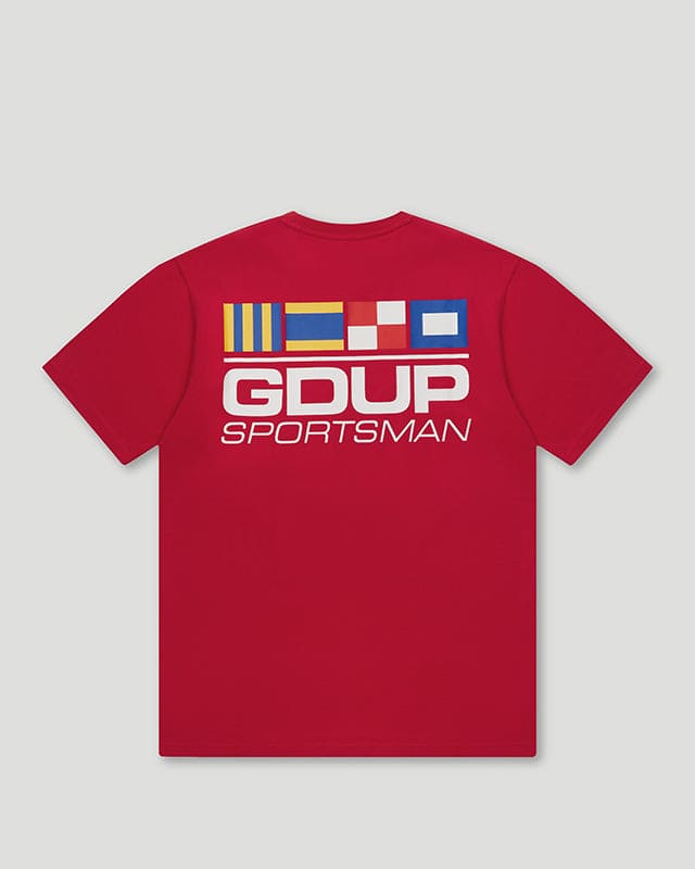 GDUP Sportsman Flag T-Shirt Red – Geedup Co.
