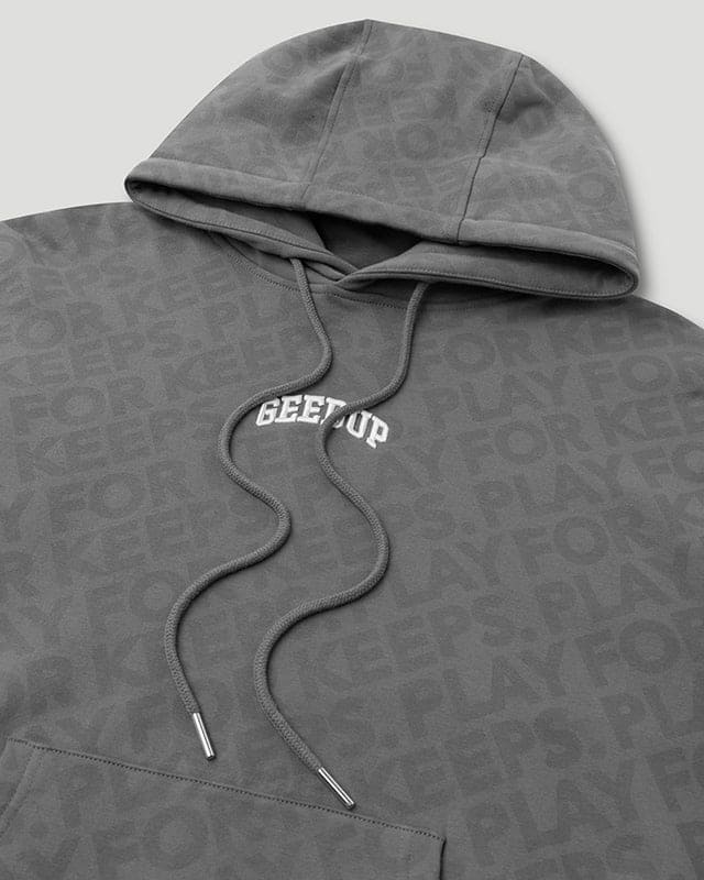 Micro Team Logo Hoodie Grey – Geedup Co.